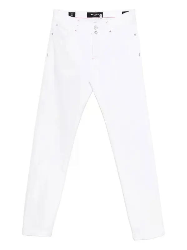 Kiton Slim-fit Jeans - White