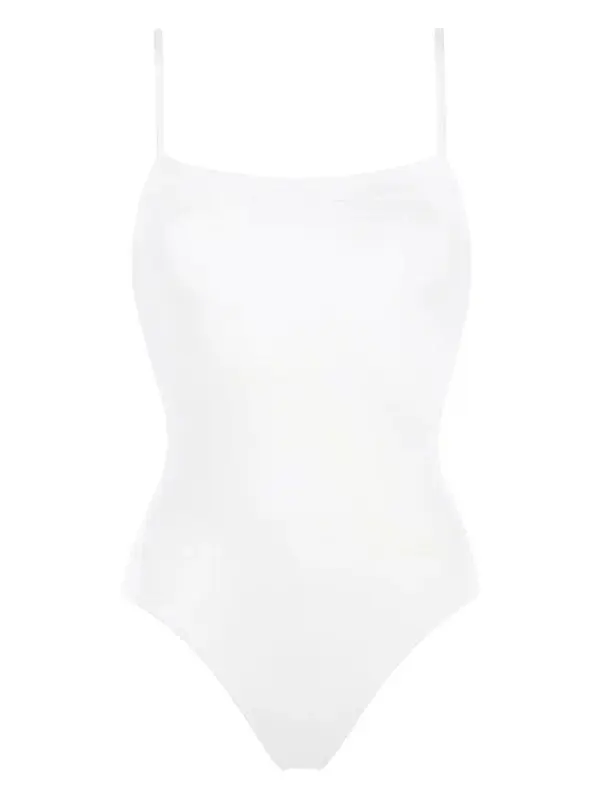 ERES Thin-strap Square Neck One-piece Swimsuit - White