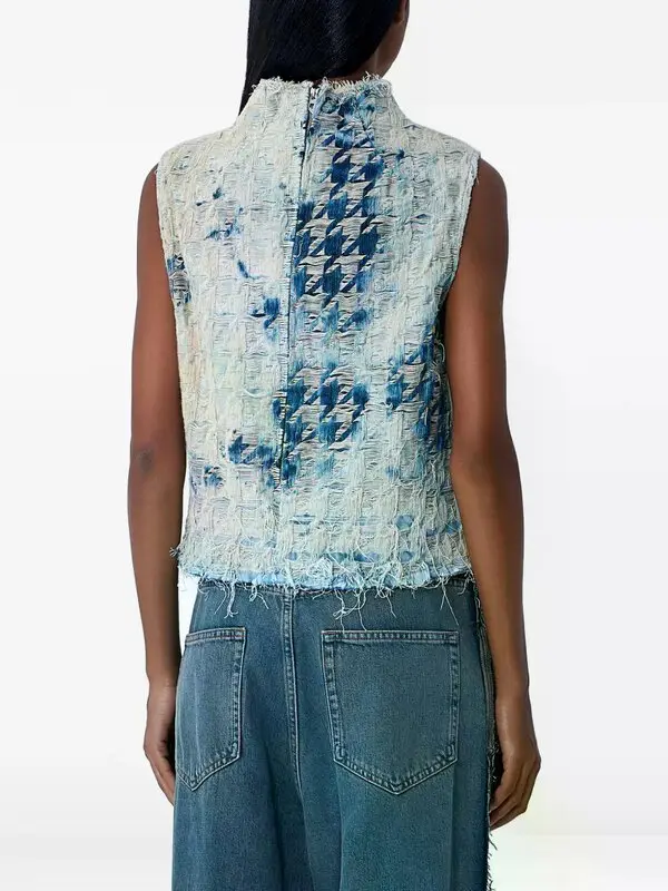 DIESEL® Printed Distressed Top