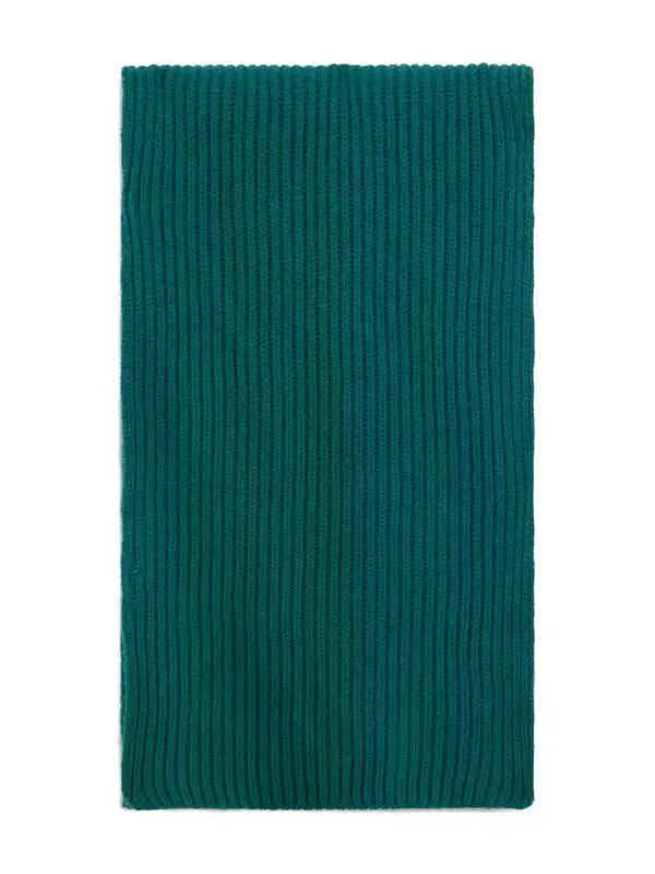 Malo Ribbed Scarf - Green