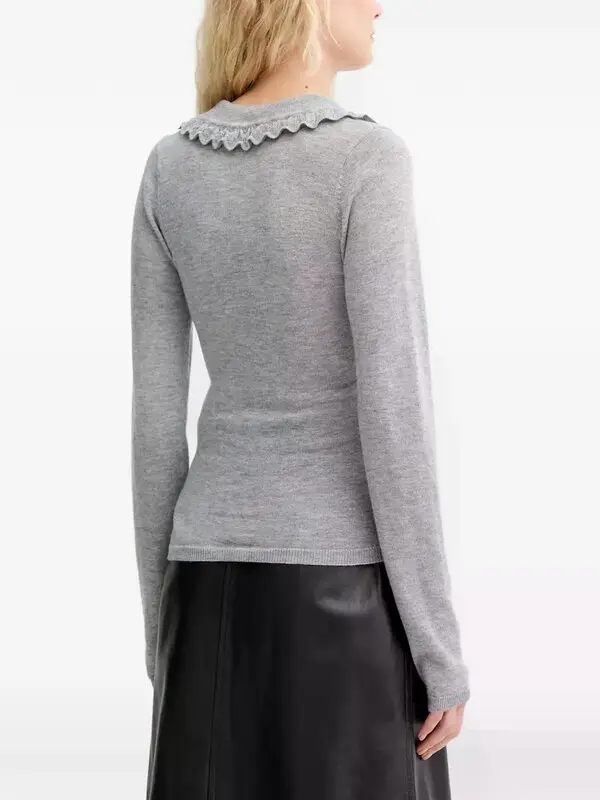 Munthe Livo Tie Sweater - Grey