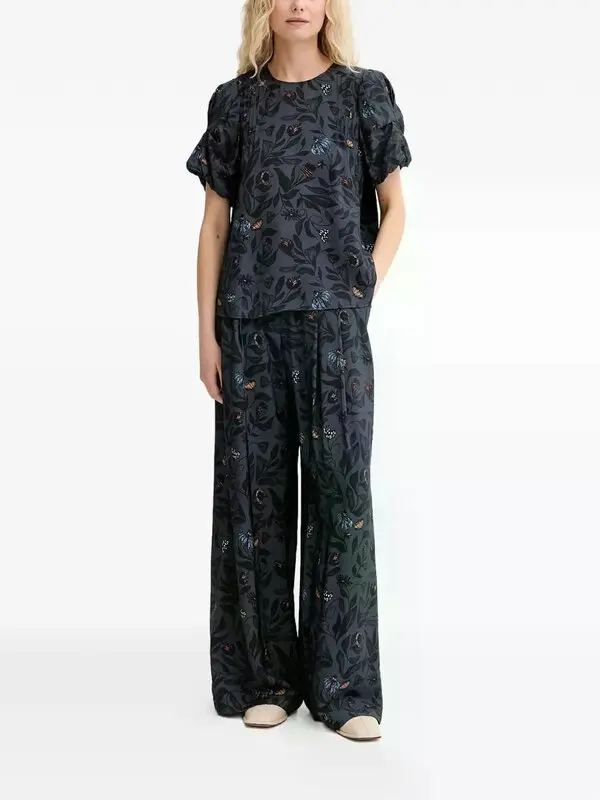 Munthe Faicus Floral Pleated Trousers