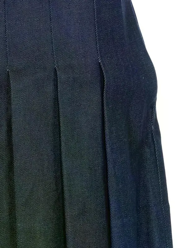 A.p.c. Pleated Mini Skirt - Blue