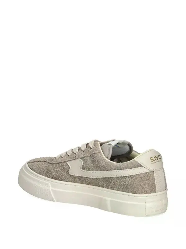 S.W.C STEPNEY WORKERS CLUB Dellow Suede Logo Sneakers - Neutrals