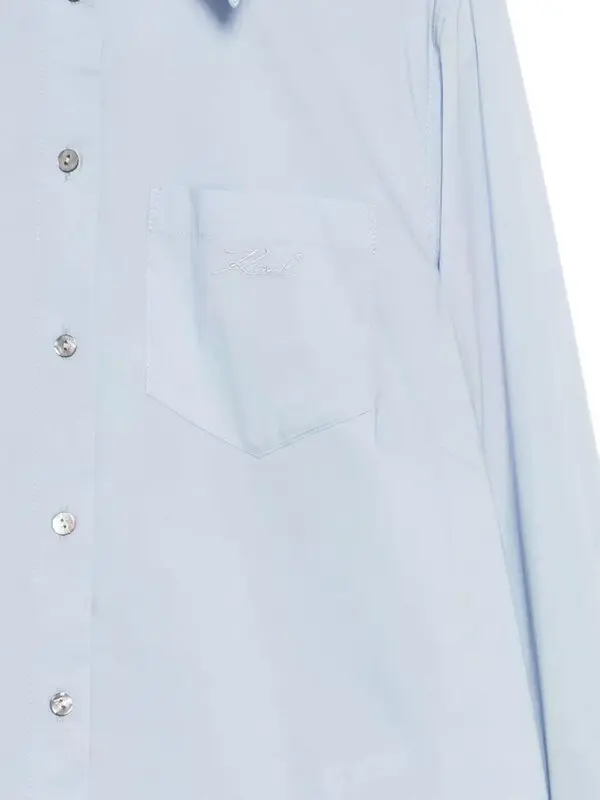 Karl Lagerfeld Poplin Long-sleeve Shirt