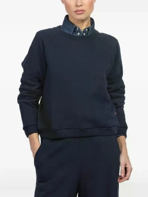JAMIE HALLER Raglan-sleeve Crew-neck Sweater