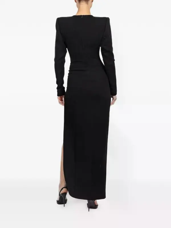 Wardrobe.NYC Shoulder-pad Maxi Dress