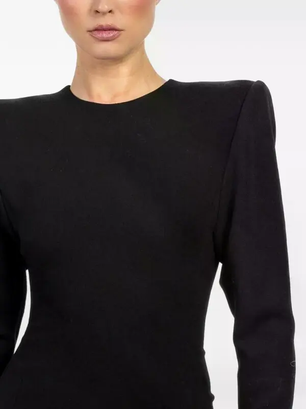 Wardrobe.NYC Shoulder-pad Maxi Dress