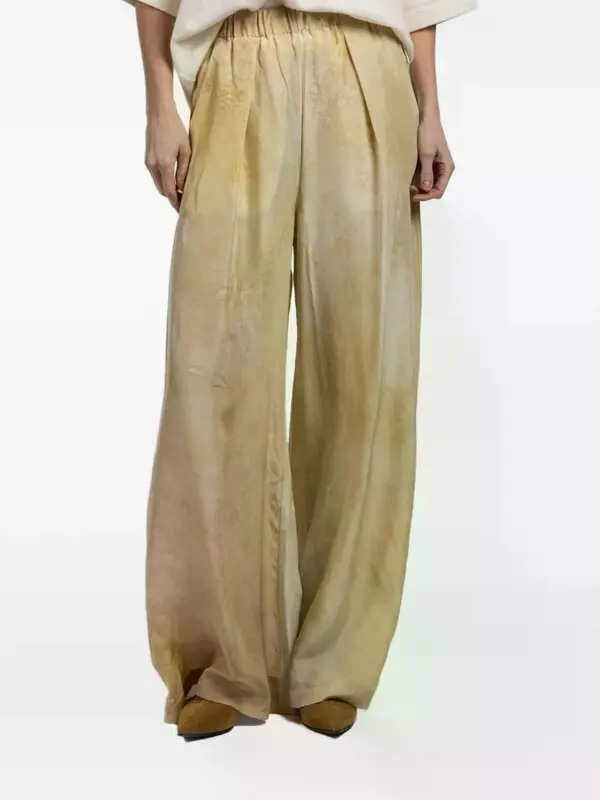 CORTANA Elasticated-waist Palazzo Pants