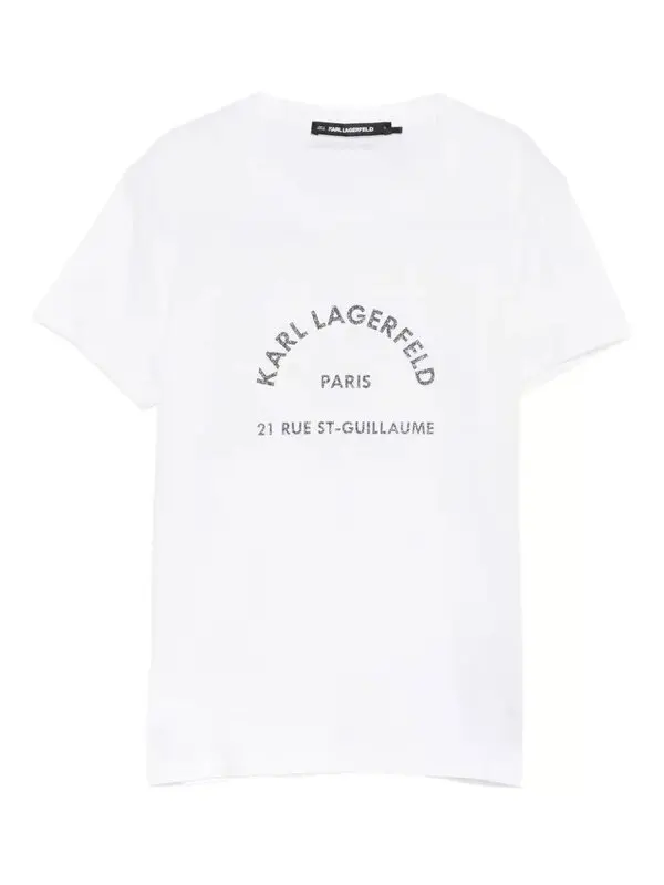 Karl Lagerfeld Glitter T-shirt - White