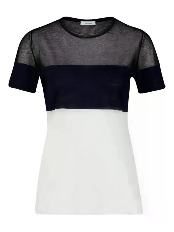FERRAGAMO Colourblock Round-neck Sweater