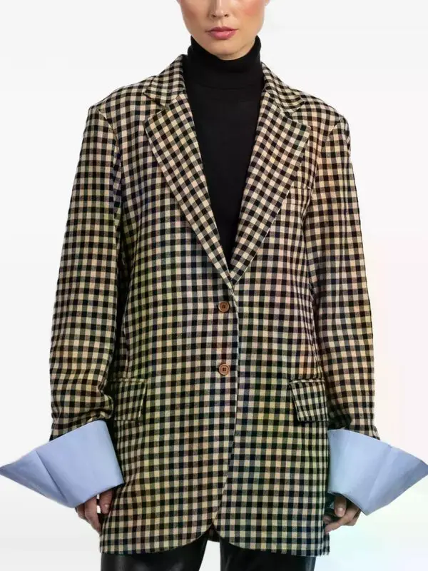 MAISON JEJIA Checked Blazer