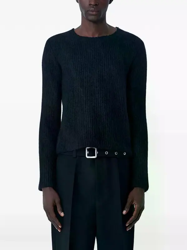 JIL SANDER Crew-neck Ribbed Sweater