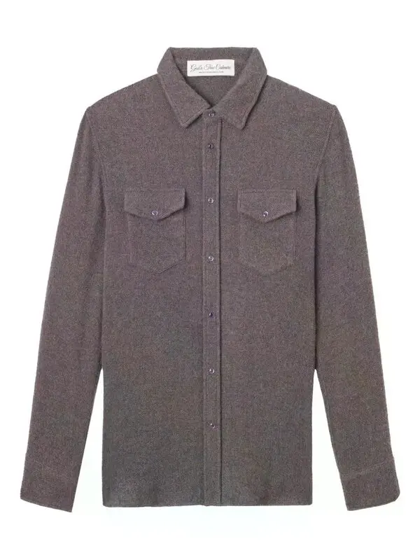 GOD'S TRUE CASHMERE Pocket Button Shirt - Grey