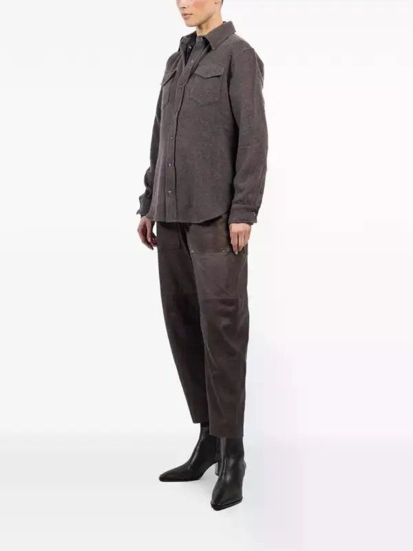 GOD'S TRUE CASHMERE Pocket Button Shirt - Grey