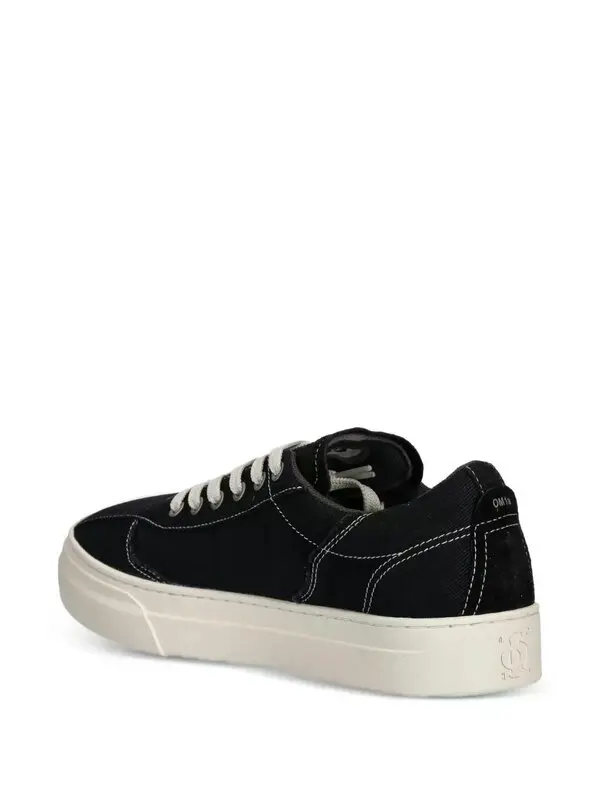 S.W.C STEPNEY WORKERS CLUB Contrast-stitching Sneakers - Black