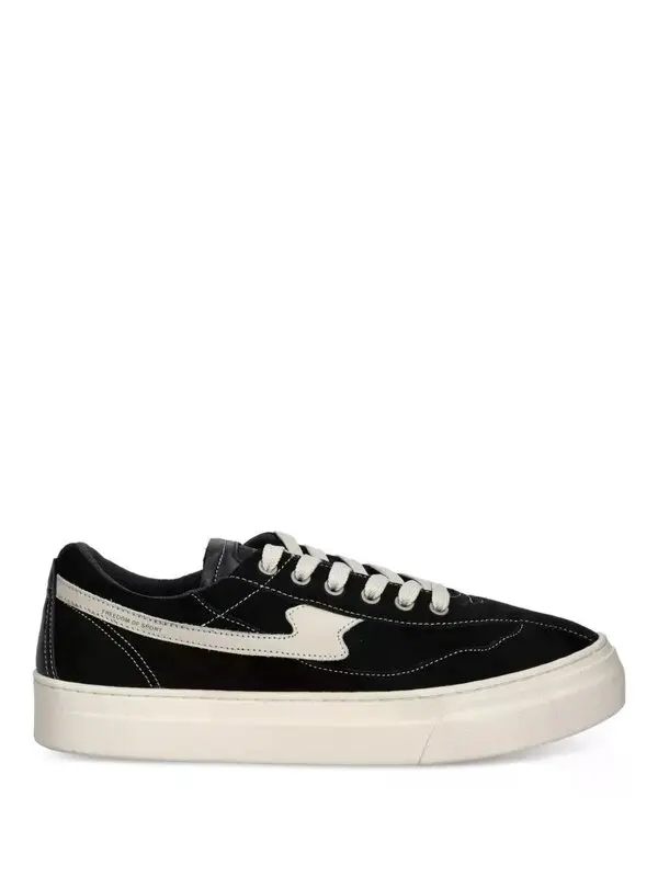 S.W.C STEPNEY WORKERS CLUB Contrast Suede Sneakers - Black
