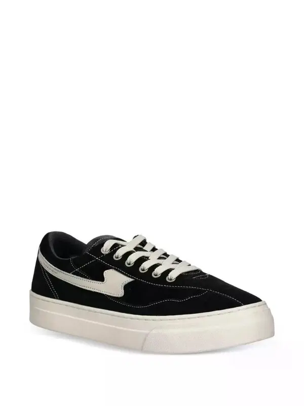 S.W.C STEPNEY WORKERS CLUB Contrast Suede Sneakers - Black