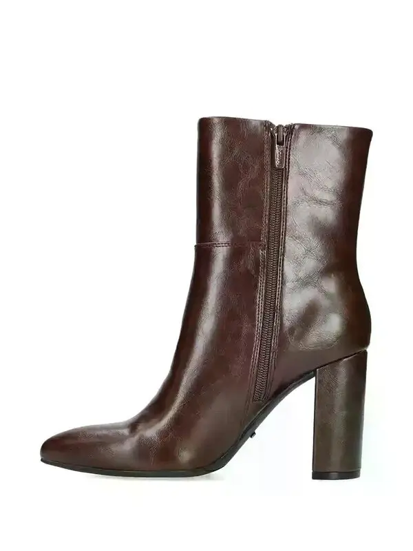 MEXX Pointed Block-heel Ankle Boots - Red