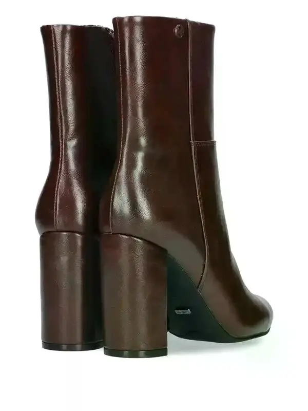 MEXX Pointed Block-heel Ankle Boots - Red