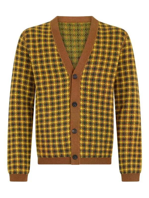 Malo Houndstooth Cardigan