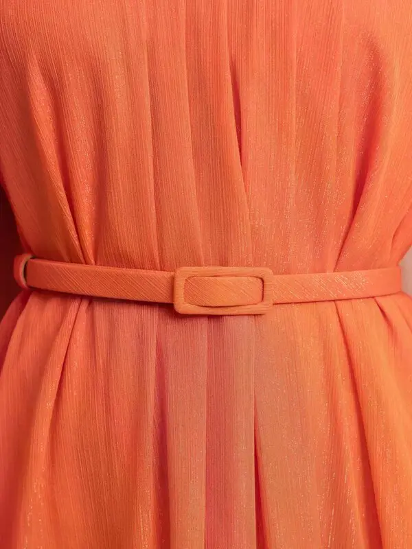 GEMY MAALOUF Cape-sleeve Maxi Dress