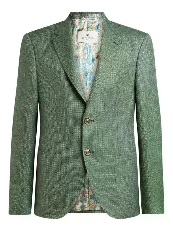 Etro Single-breasted Wool Blazer