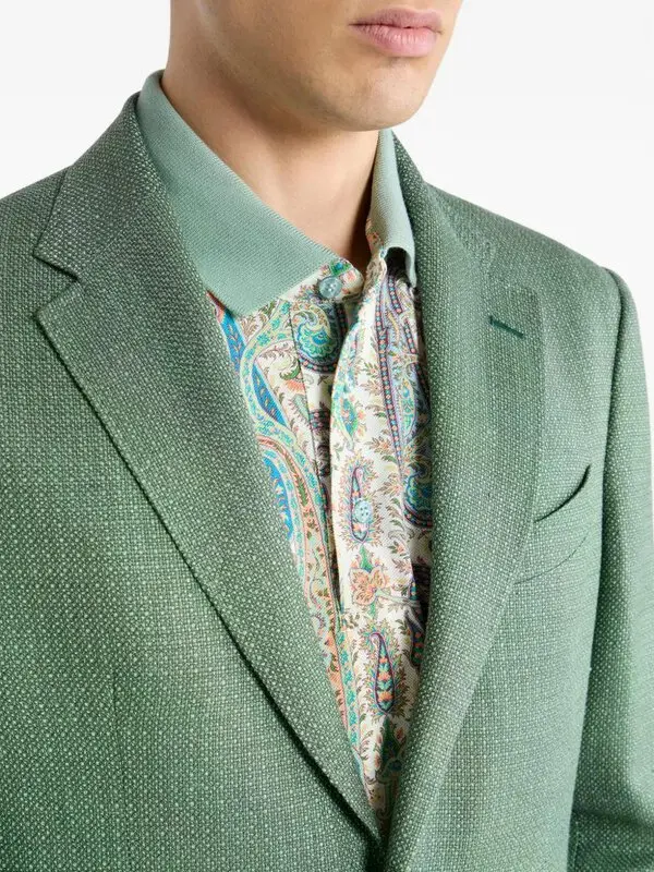 Etro Single-breasted Wool Blazer