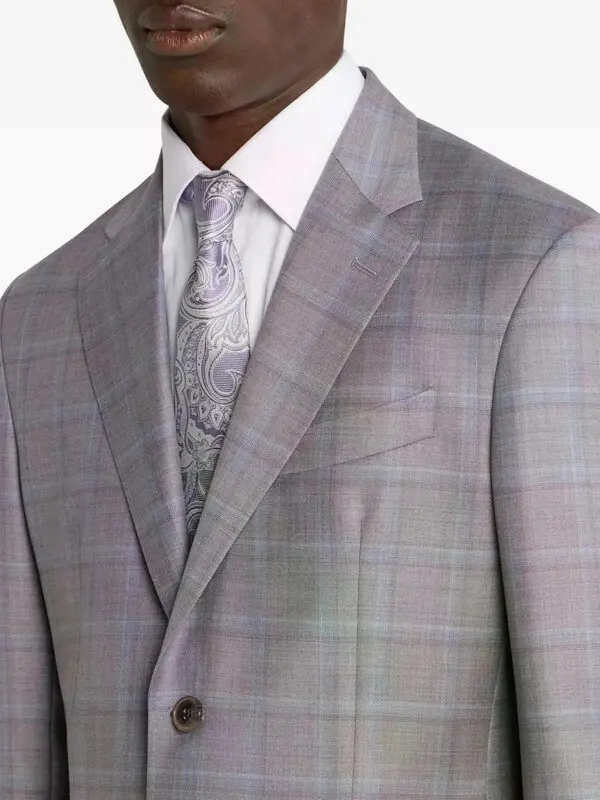 Etro Checked Single-breasted Suit