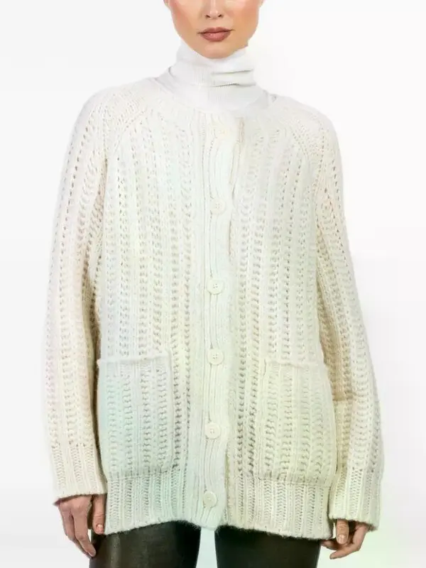 Iris Von Arnim Delphina Buttoned Cardigan