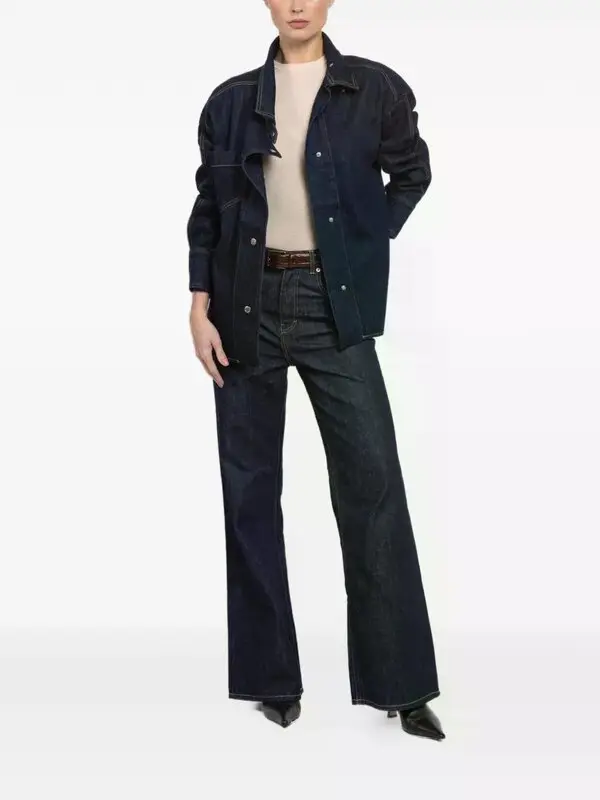 MARGAUX LONNBERG Asymmetric Denim Jacket