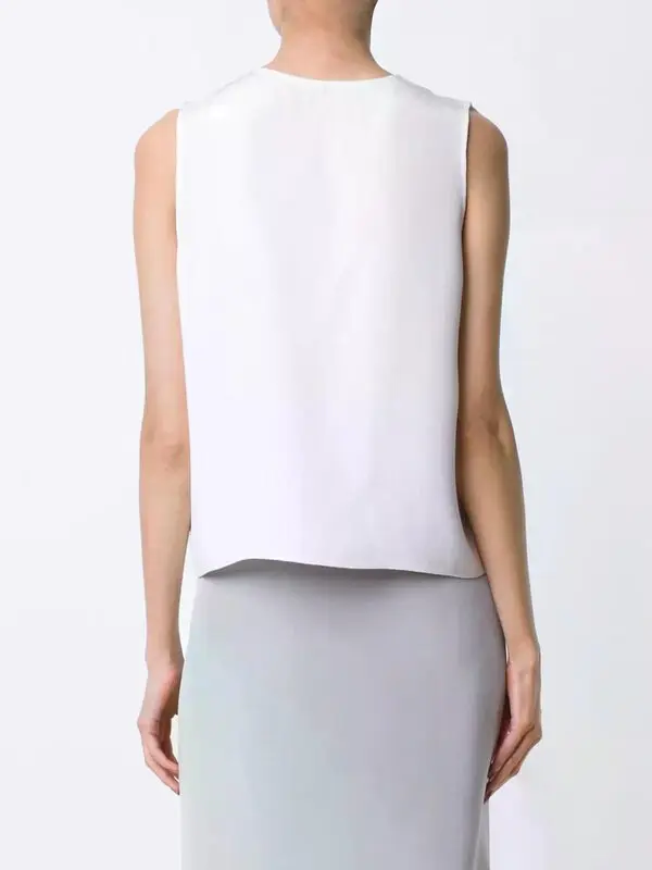 PETER COHEN Sleeveless Silk Blouse