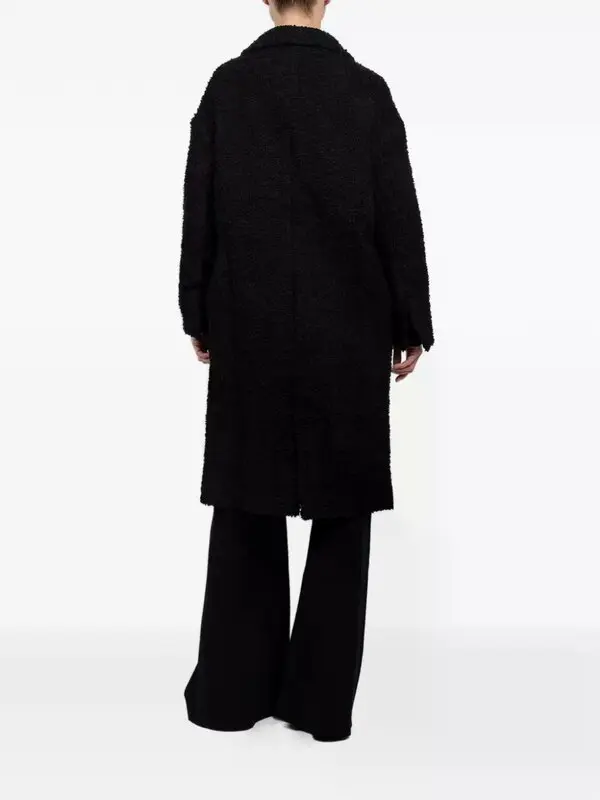 HANNES ROETHER Double-breasted Bouclé Coat