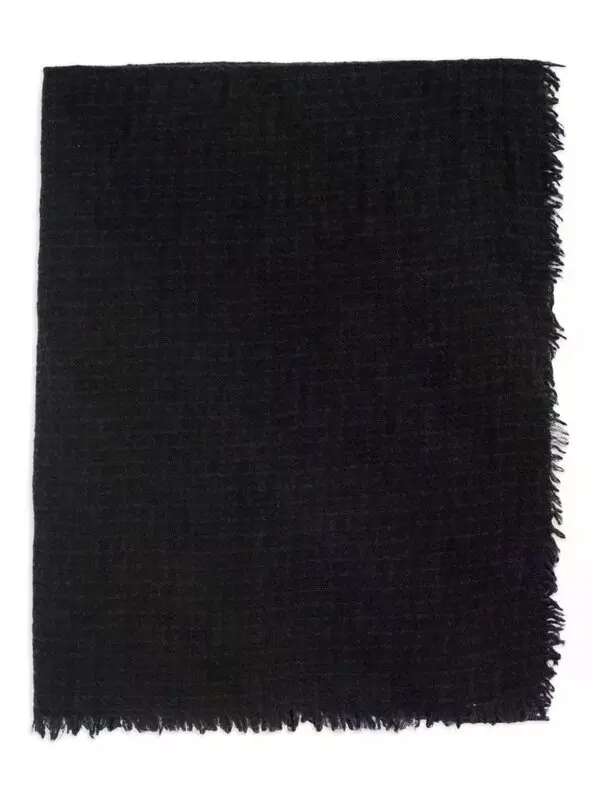 Faliero Sarti Frayed-edge Scarf - Black