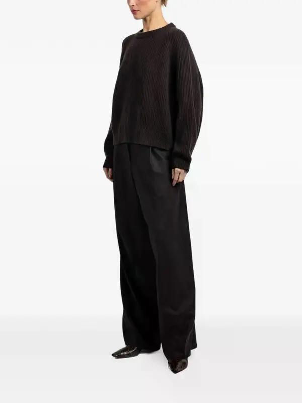 Dusan Ribbed-knit Sweater - Brown