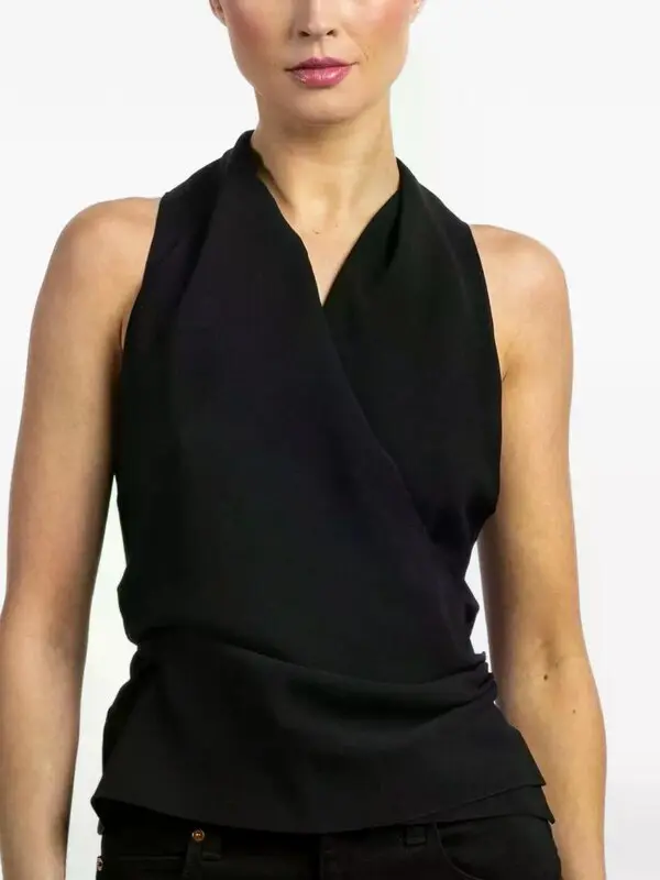PETER COHEN Tie-fastening Top - Black