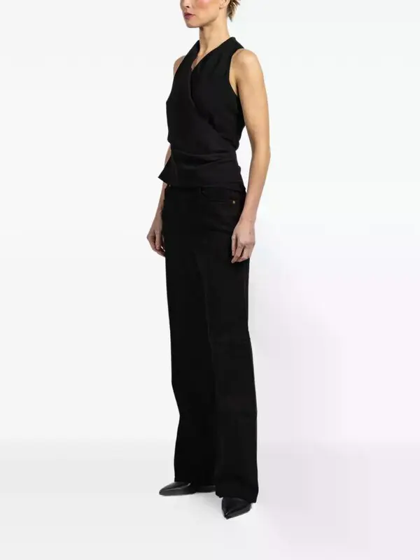 PETER COHEN Tie-fastening Top - Black