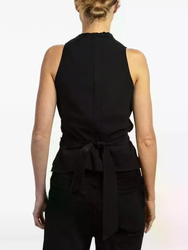 PETER COHEN Tie-fastening Top - Black
