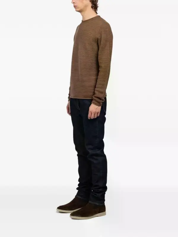 HANNES ROETHER Crew Neck Long Sleeve Sweater