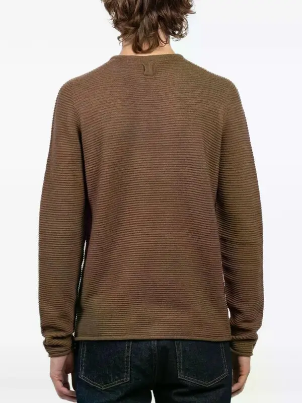 HANNES ROETHER Crew Neck Long Sleeve Sweater
