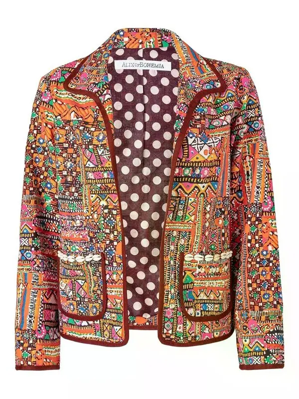 Alix Of Bohemia Printed Jacket - Orange