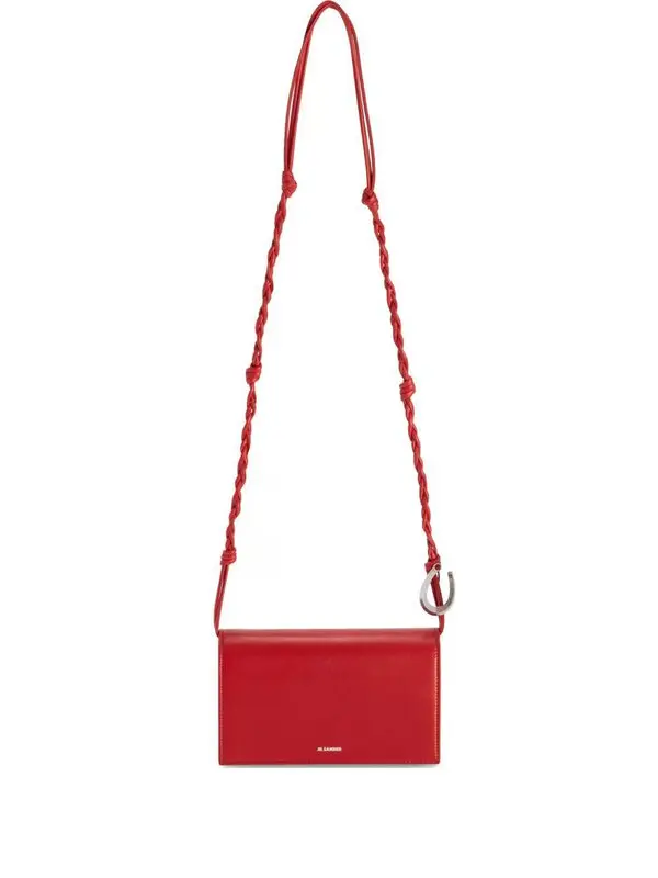 JIL SANDER Horse Tangle Crossbody Bag - Red