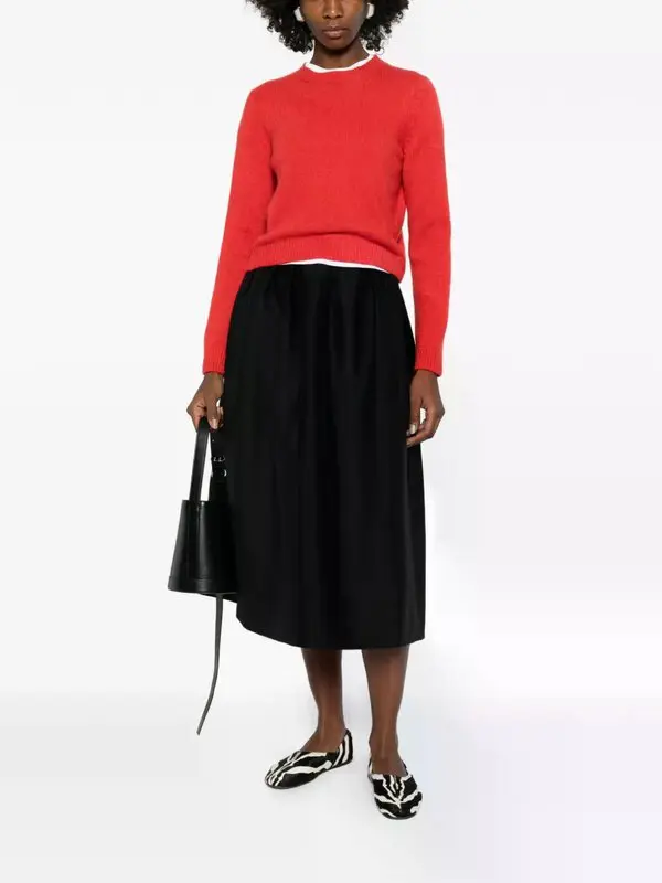 TOTEME Zip-fastening Midi Skirt - Black