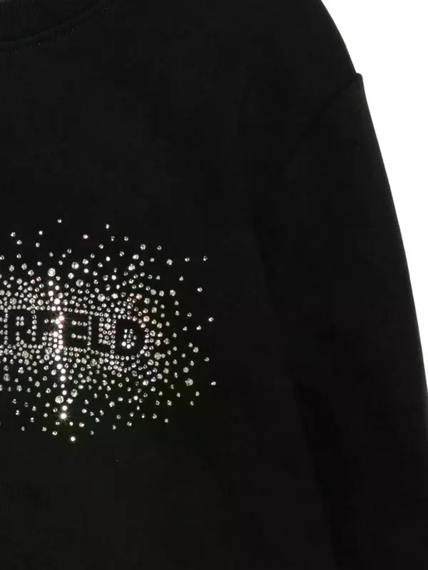 Karl Lagerfeld Logo Rhinestone-embellished Sweatshirt