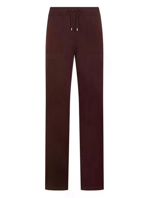 Malo Drawstring Pocket Track Pants - Red