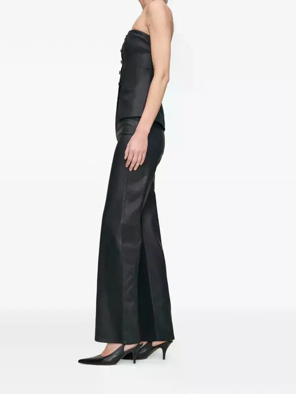 DL1961 Karmine Coated Wide Leg Jeans