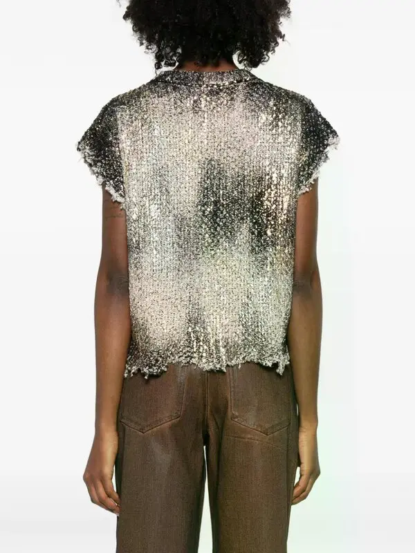 Avant Toi Distressed Knitted Vest