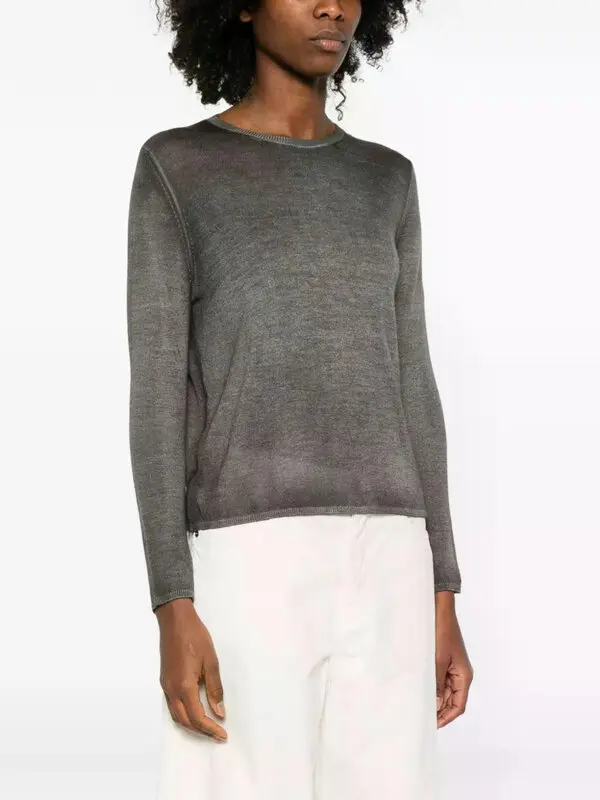 Avant Toi Crew Neck Fine Knit Top