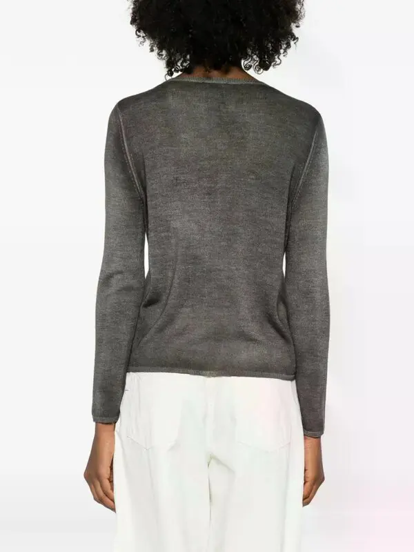 Avant Toi Crew Neck Fine Knit Top