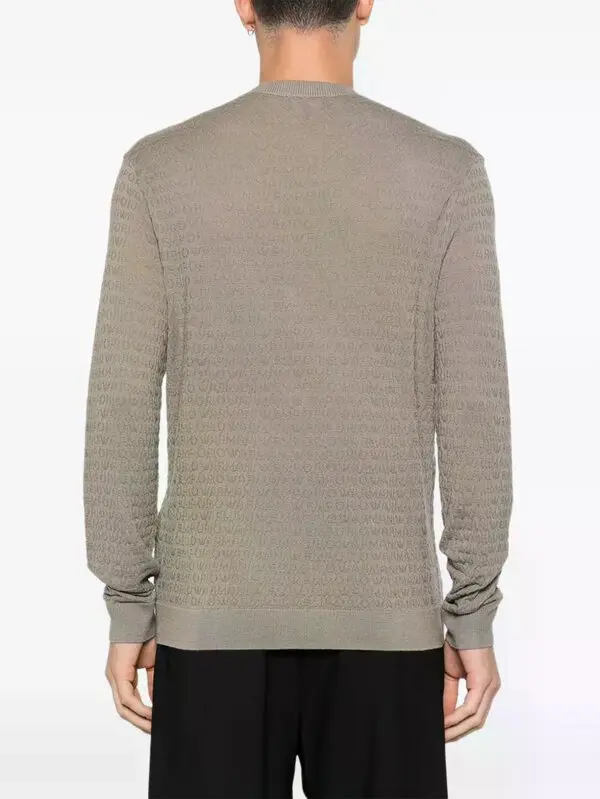 Emporio Armani Textured Crew-neck Sweater